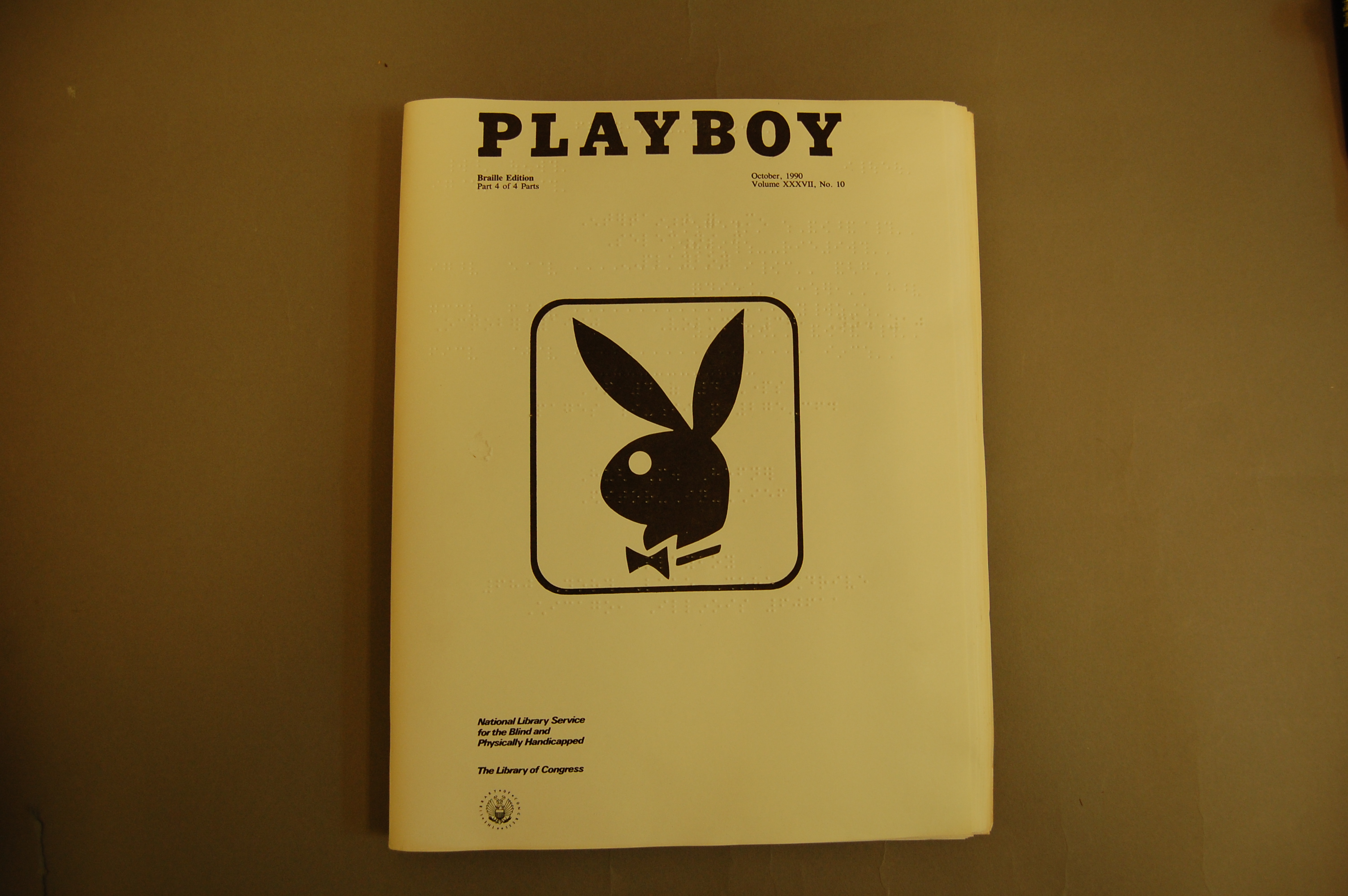 Playboy [Braille] - APH Museum