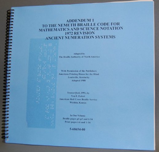 Addendum 1 to The Nemeth Braille Code for Mathematics and Science ...