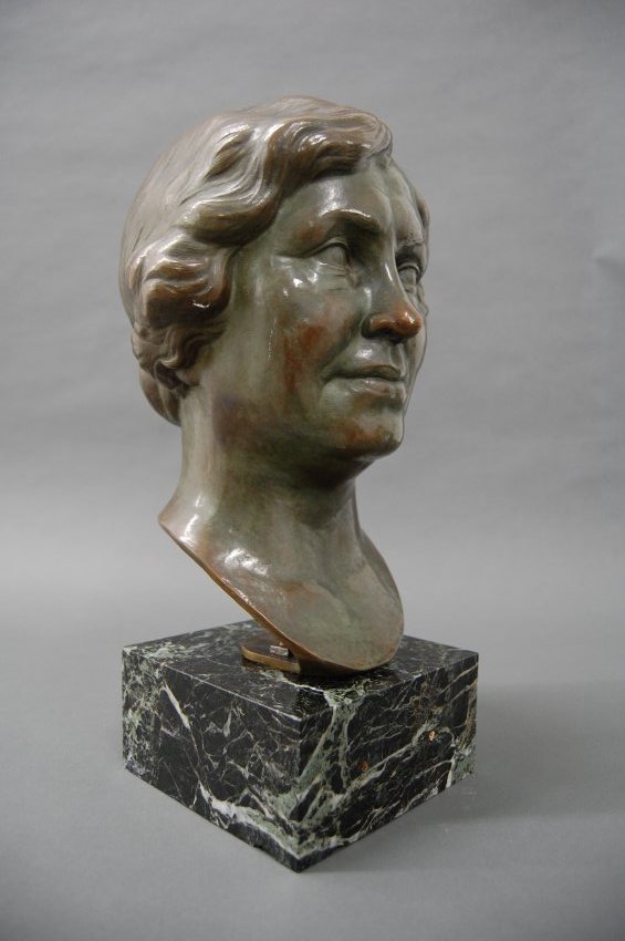 Bronze bust of Helen Keller - APH Museum